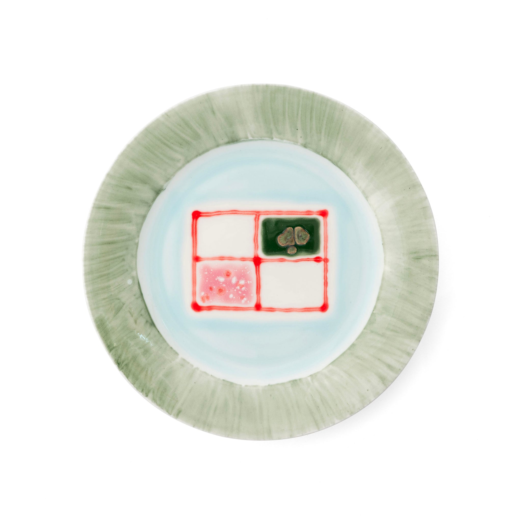 Jade Dessert Rim Plate