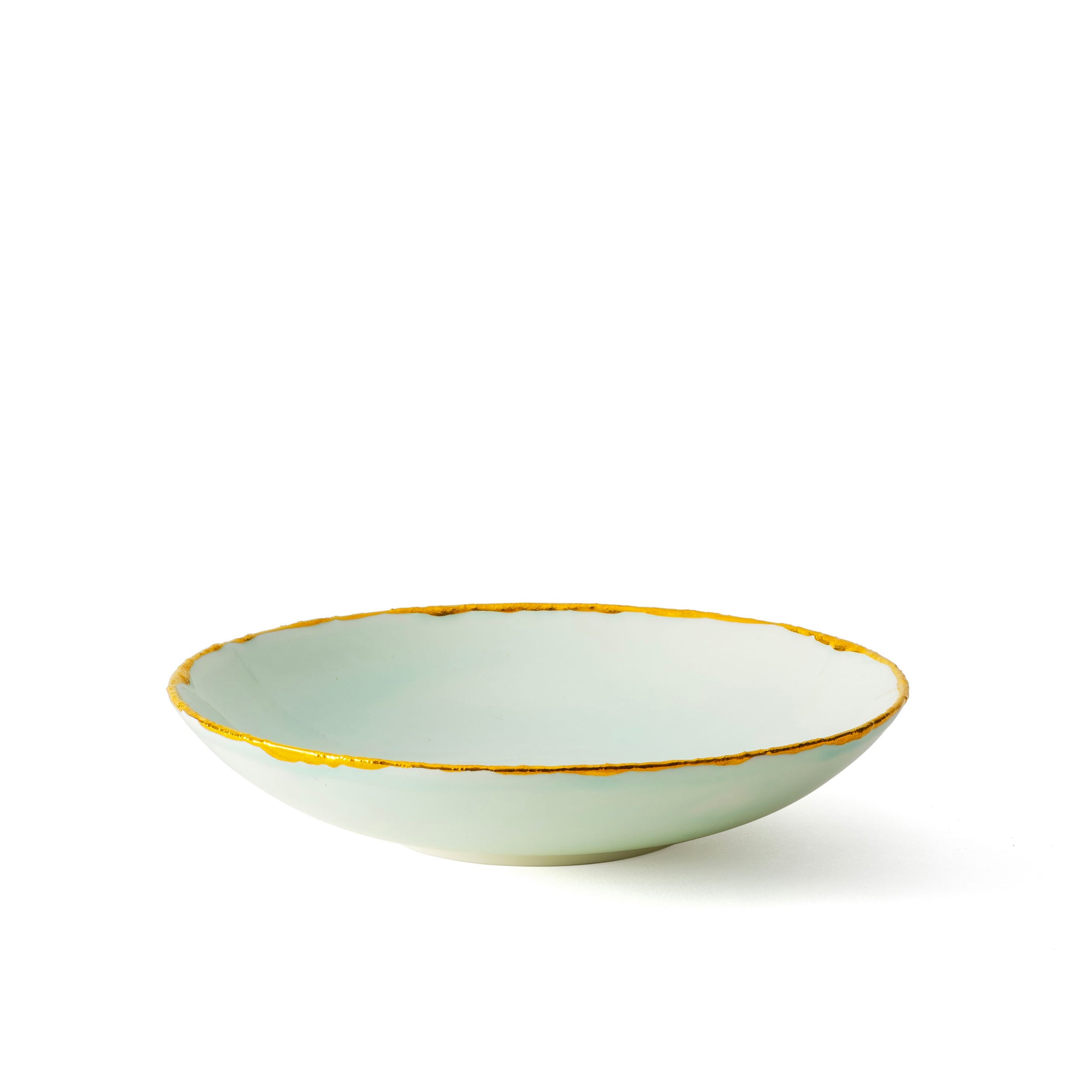 Golden Ash Mint Soup Coupe Plate Classic